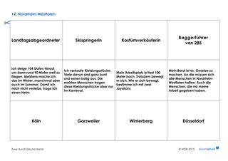 Planet Schule: Unterricht - Nordrhein-Westfalen - 2 durch Deutschland ...