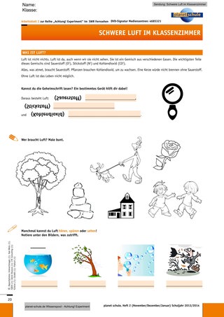Experiment: Wie schwer ist Luft? | Unterricht Grundschule - planet schule