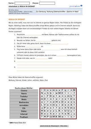 Achtung Datenschnüffler | Unterricht - planet schule