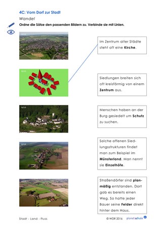 Planet Schule: Unterrichtsmaterial - Vom Dorf zur Stadt - Planet Schule